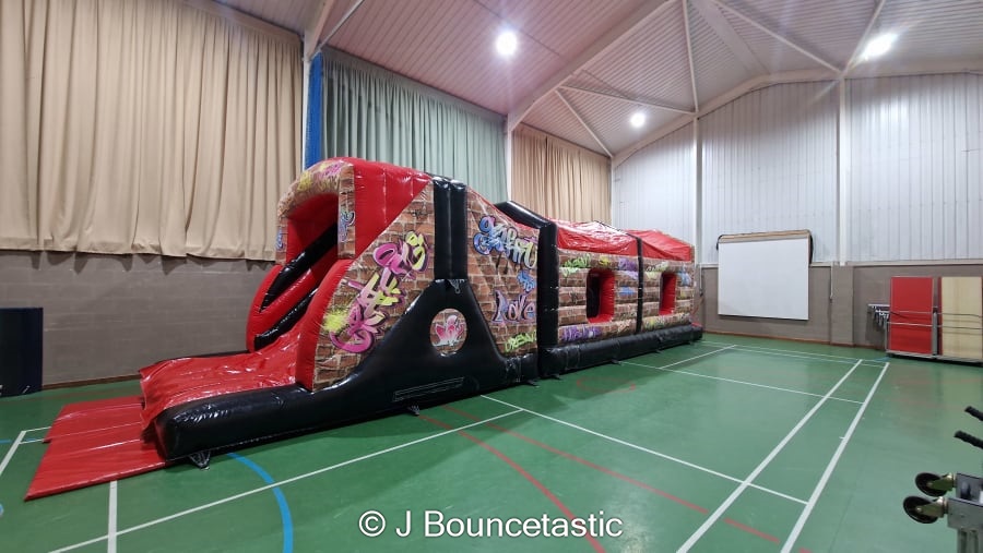 Graffiti Obstacle Course - Hire in Beverley | J Bouncetastic